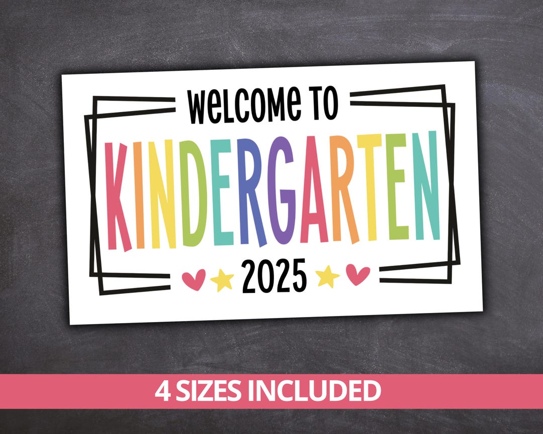 Welcome to Kindergarten Gift Tag, Back to School Treat First Day of ...