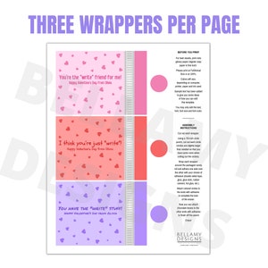 Rolo Pencil Wrapper Printable Valentine Candy Wrapper, Rolo Wrapper DIY ...
