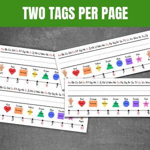 Preschool Student Desk Name Tag, Classroom Desk Decoration, Homeschool ...