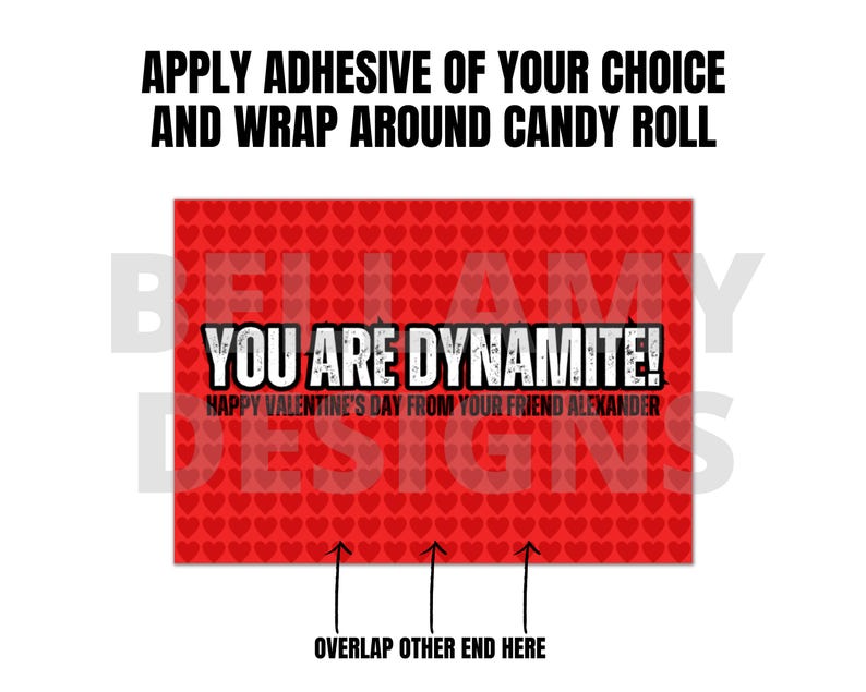 You Are Dynamite Candy Roll Wrapper, School Goodie Bag Party Favors ...