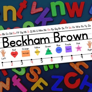 Preschool Student Desk Name Tag, Classroom Desk Decoration, Homeschool ...