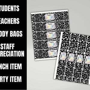 Happy Last Day of School Water Bottle Wrapper, End of School Year ...