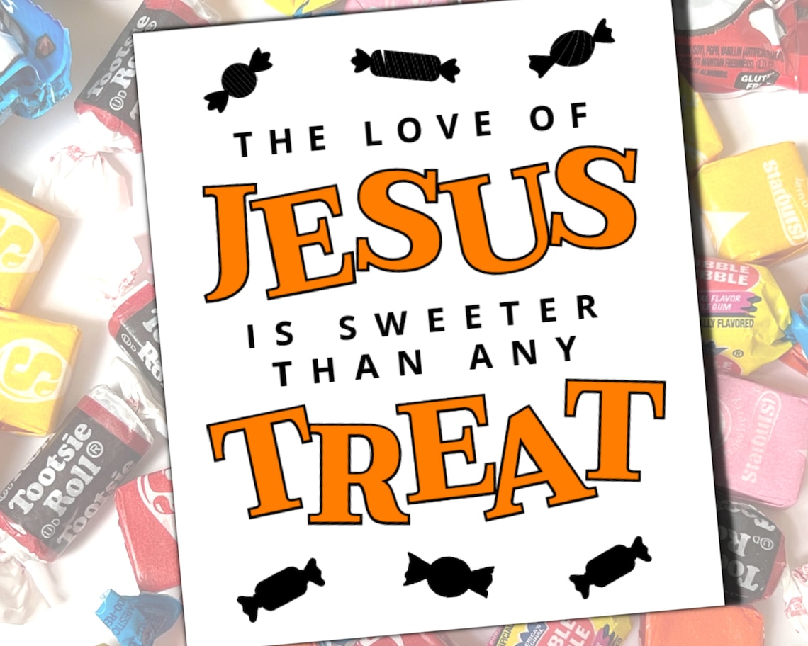 Christian Halloween Treat Tag Religious Halloween Party - Etsy