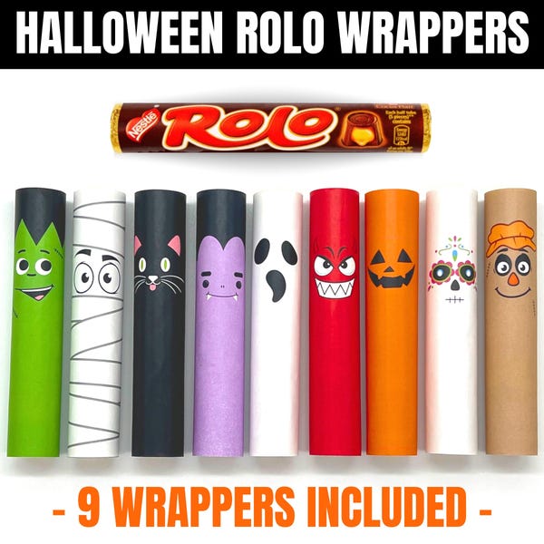 Printable Halloween Candy Wrappers - Etsy