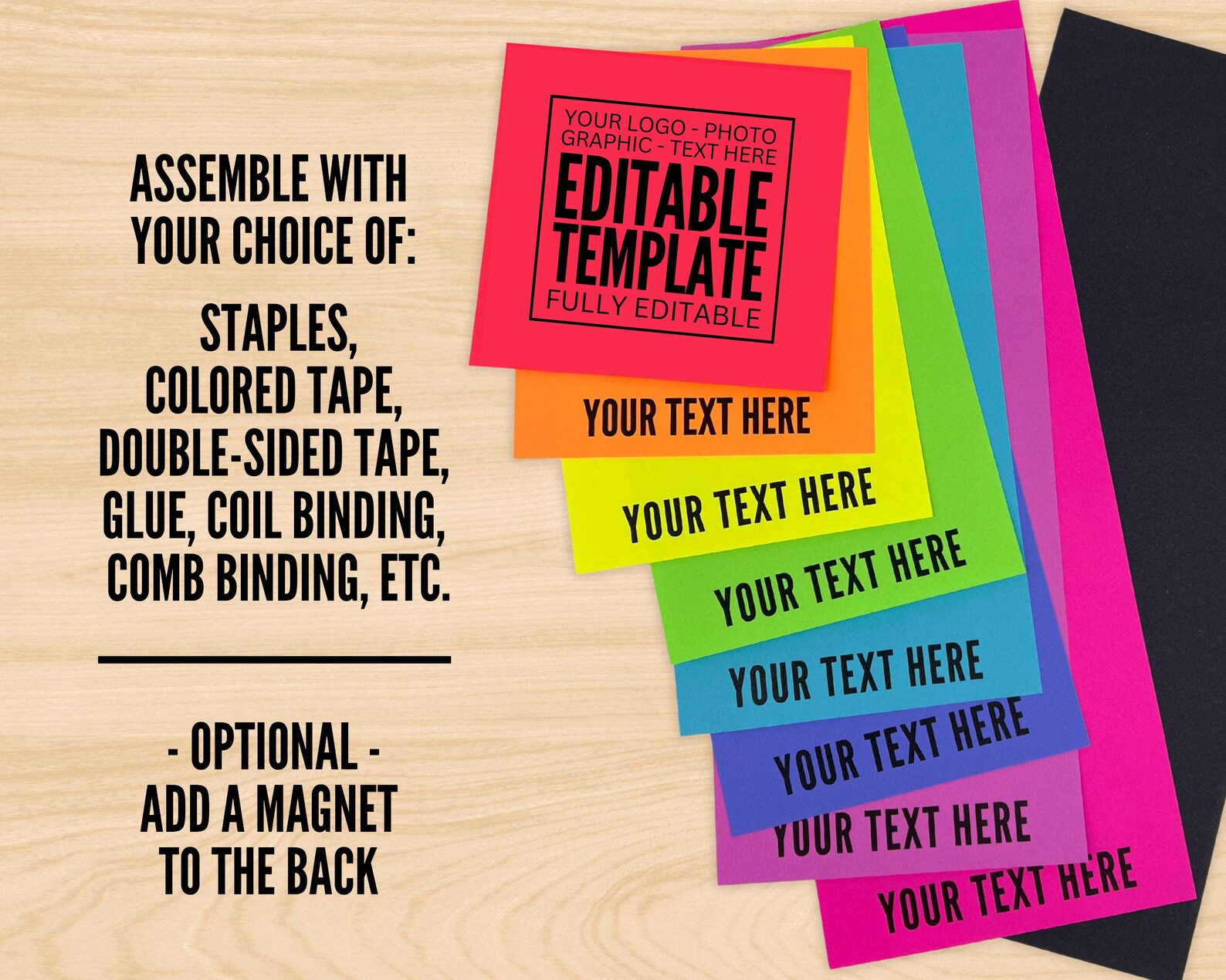 Stacking Pages Template, Stacked Papers Activity, Homeschool Printable ...