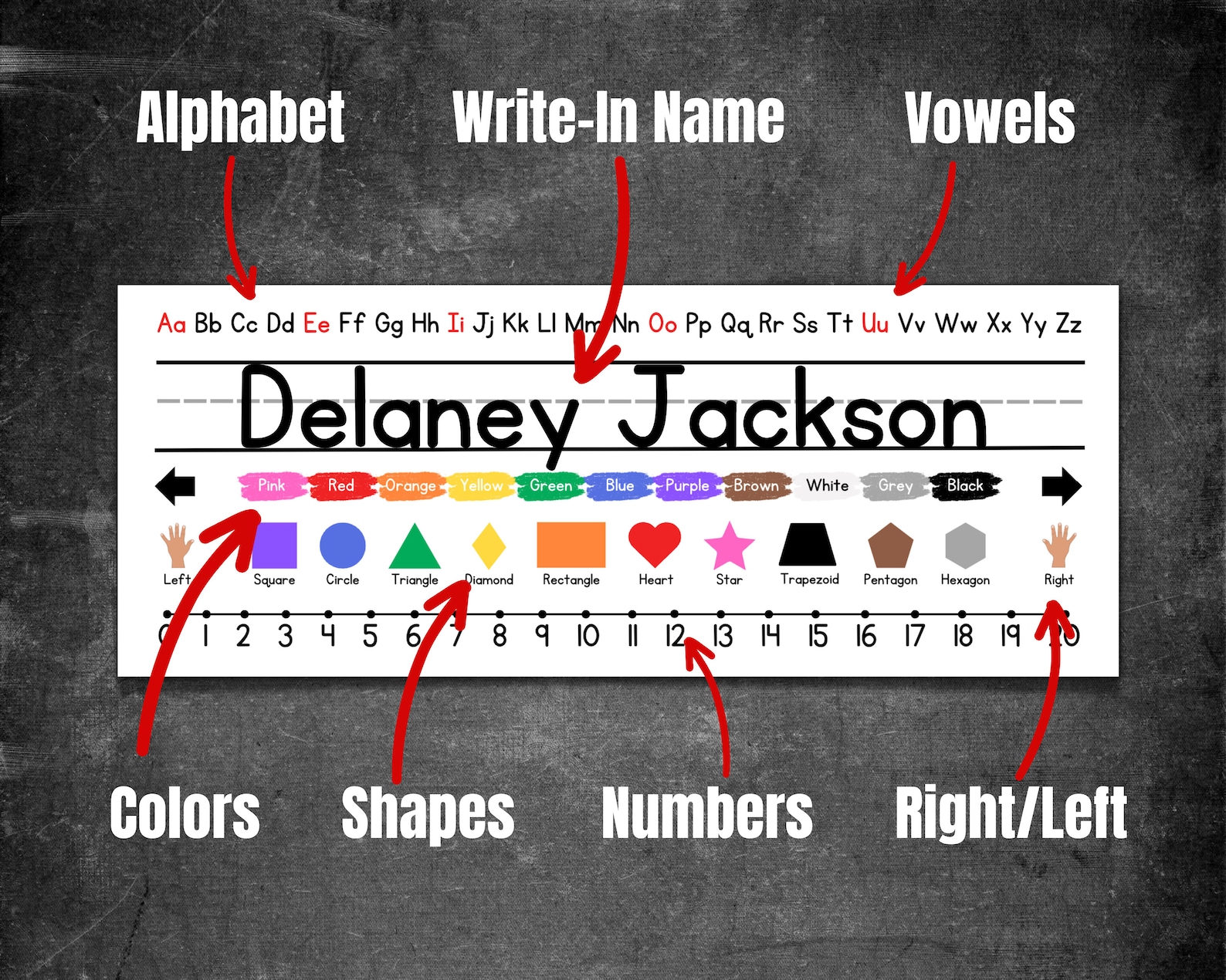 Student Desk Name Tag Printable, Desk Decoration Classroom Desk ...