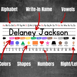 Student Desk Name Tag Printable, Desk Decoration Classroom Desk ...