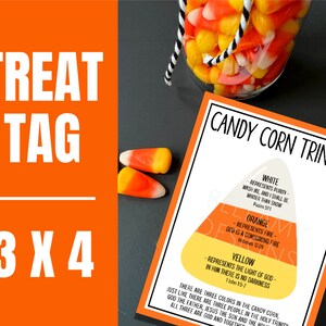 Candy Corn Trinity Tag, Christian Halloween Treat Tags, Treat Bag Tag ...