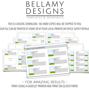Multi-page Bi-fold Program Template Sports Program Church - Etsy