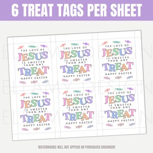 Christian Easter Treat Tag, He is Risen Jesus is the Reason, Easter ...