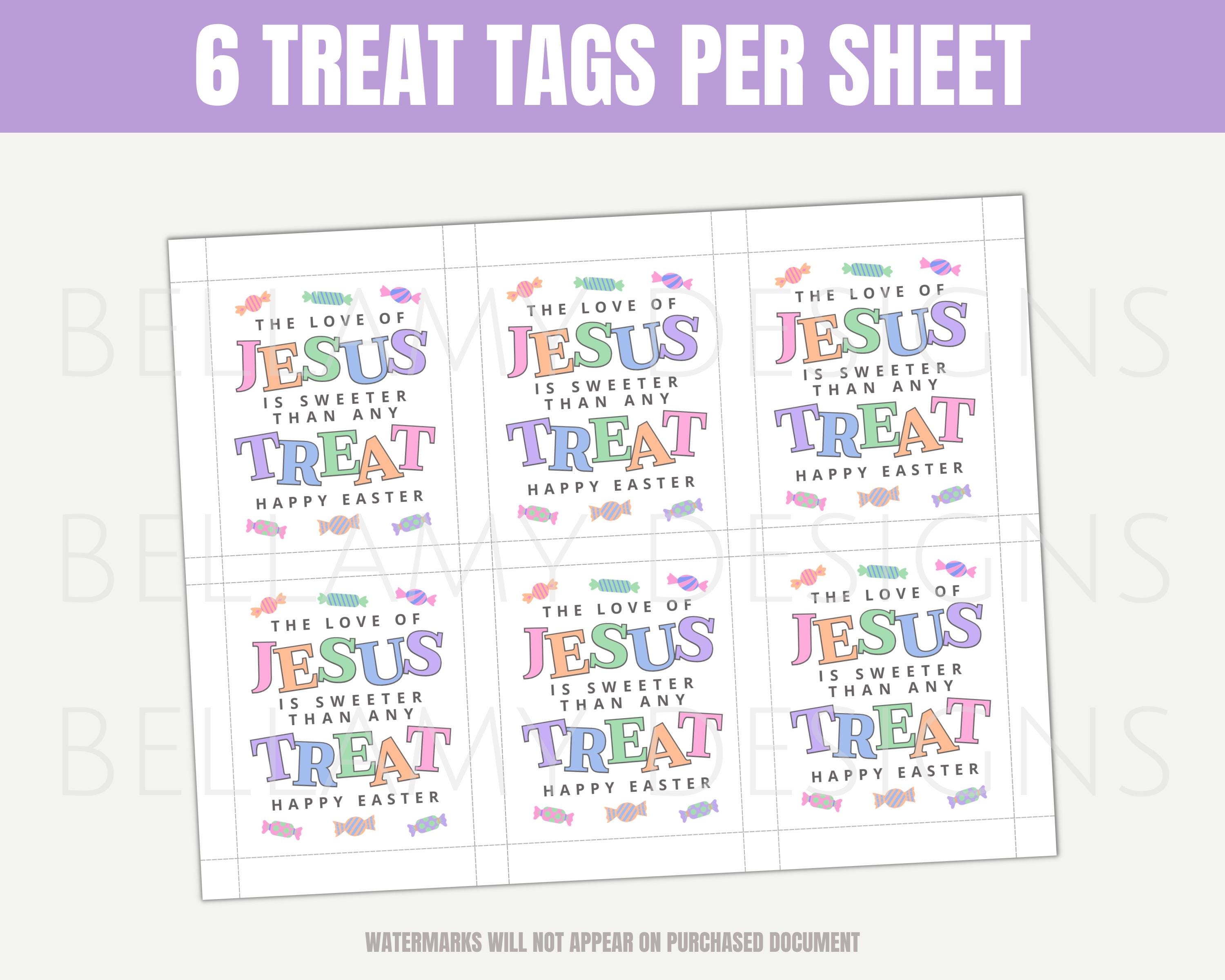 Christian Easter Treat Tag, He is Risen Jesus is the Reason, Easter ...