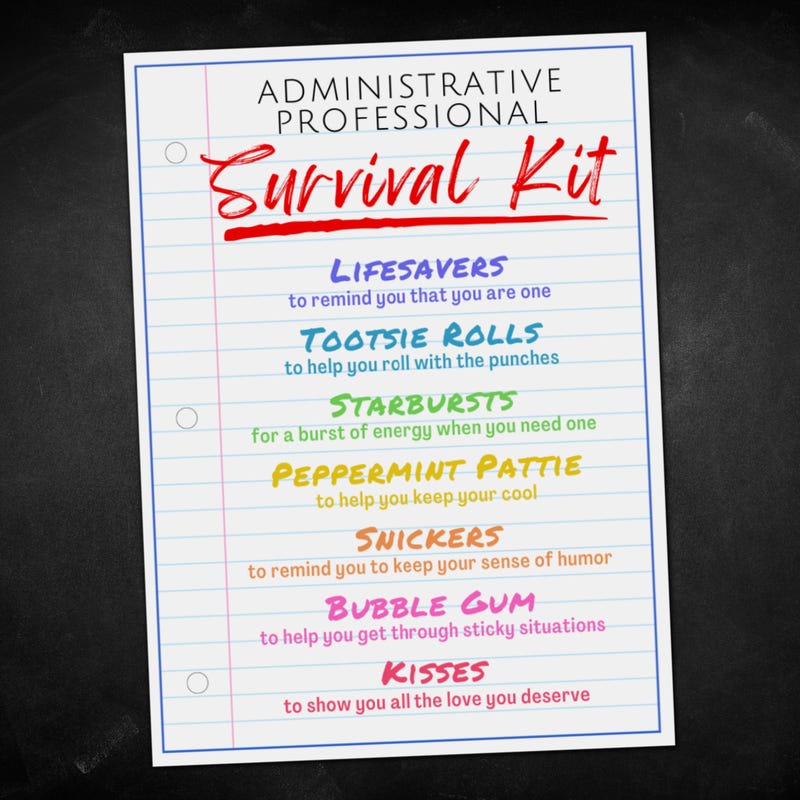 Staff Survival Kit - Etsy