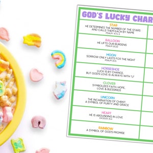 Gods Lucky Charms Tag & Activity Sheet Printable, Great for Family ...