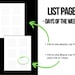 Printable Sticky Note Template & List Pages, Sticky Note Guide Page ...