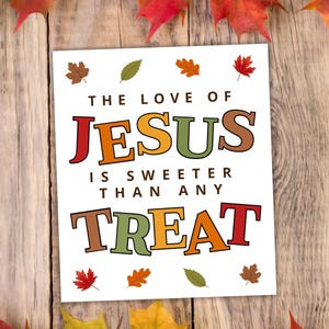 Fall Themed Christian Treat Bag Tag, Religious Autumn Goodie Bag Party ...