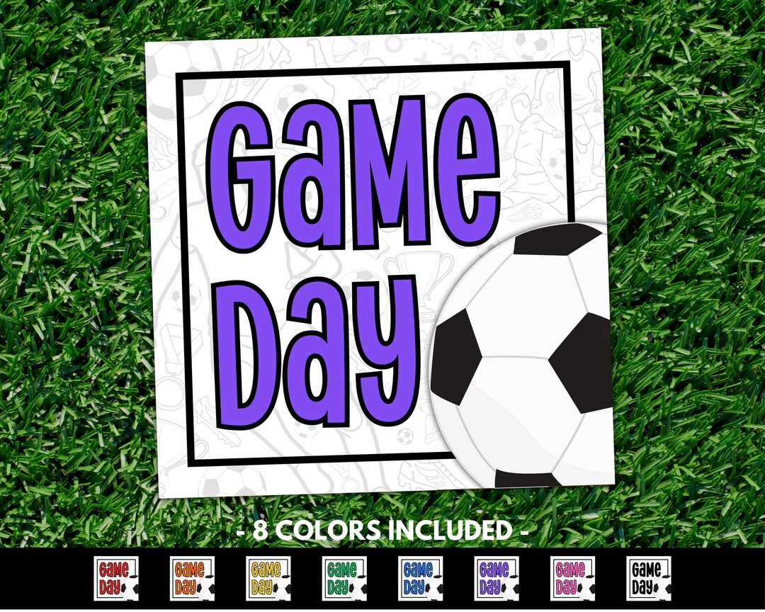 Soccer Game Day Treat Bag Tag, Printable Goodie Bag Gift Tag for Soccer ...