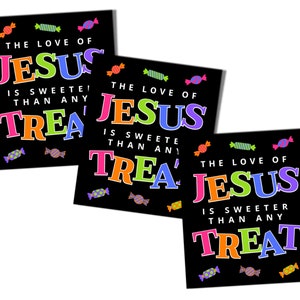 Christian Halloween Treat Tag Religious Halloween Party - Etsy