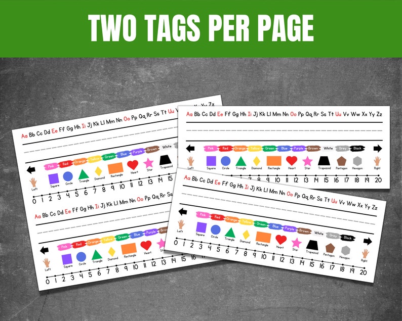 Student Desk Name Tag Printable, Desk Decoration Classroom Desk ...