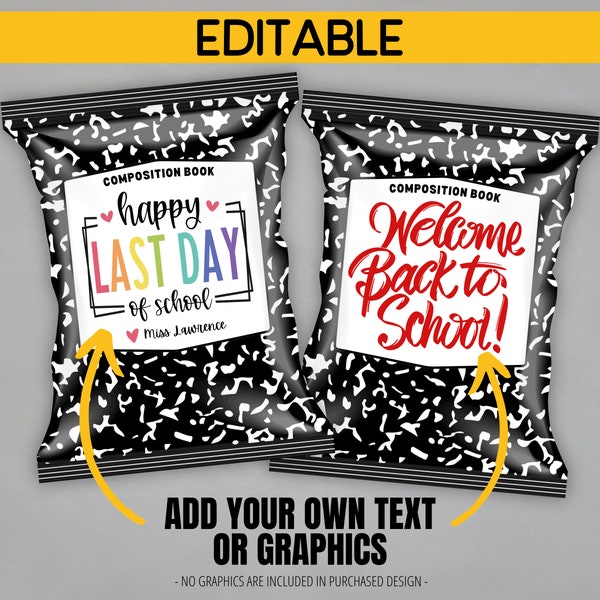 Chip Bag Template - Etsy