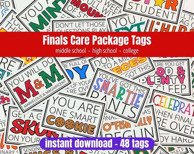 Final Exam Care Package, Fun Snack Box for College & High School ...