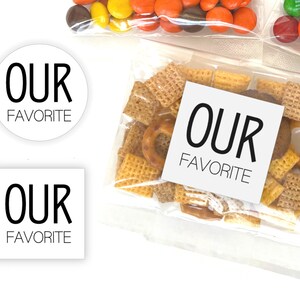 Printable His Her Our Favorite Sticker or Tag, DIY Wedding Favors ...