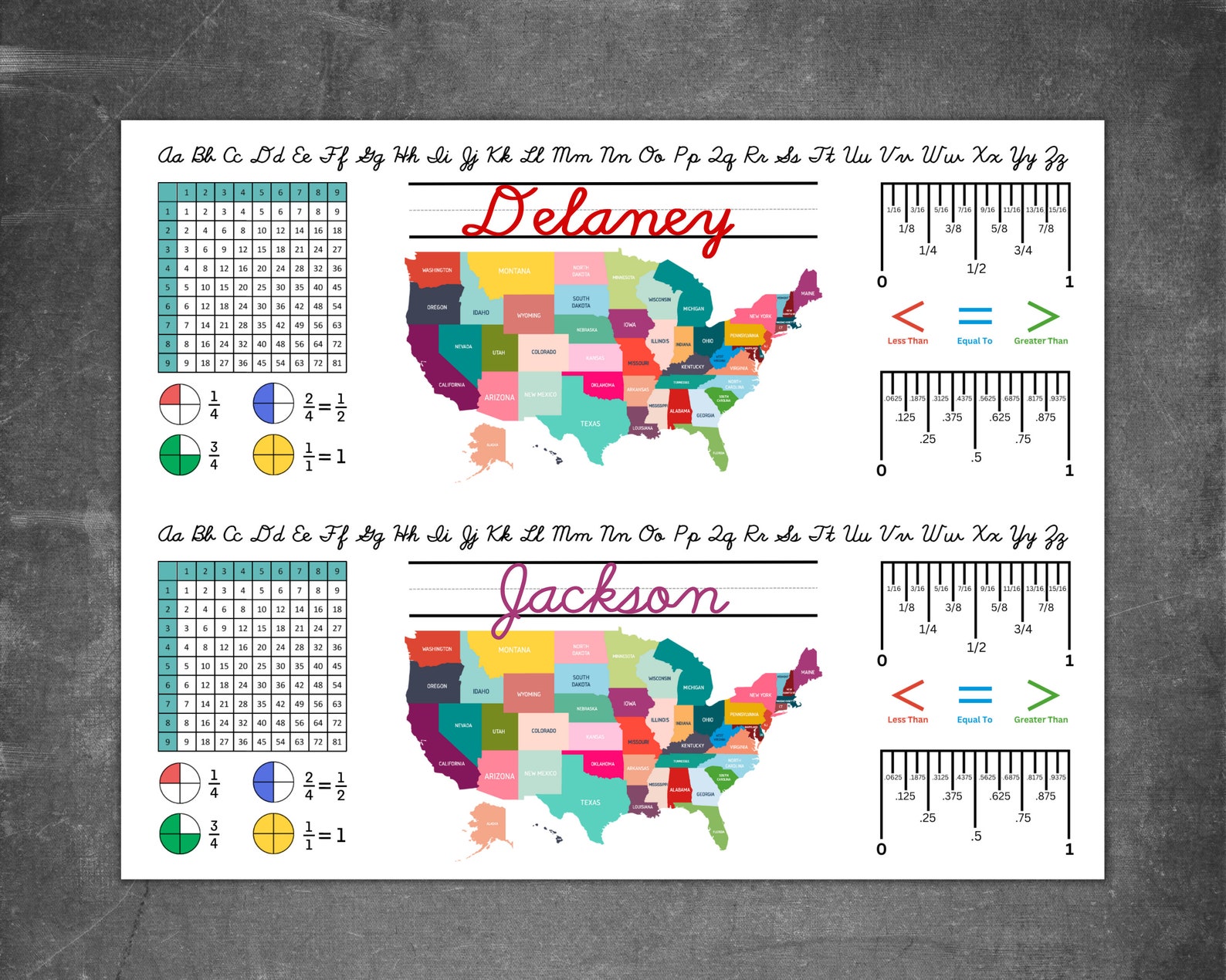 Student Desk Name Tag Printable, Desk Decoration Classroom Desk ...