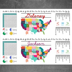 Student Desk Name Tag Printable, Desk Decoration Classroom Desk ...