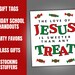 Religious Christmas Gift Tags, Jesus Printable for Sunday School ...