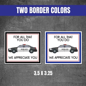 Police Officer Appreciation Gift Tag, Policeman First Responder ...