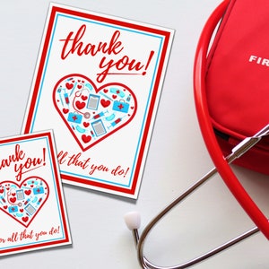 Healthcare Worker Staff Appreciation Gift Tags, Healthcare Thank You ...