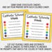 Catholic Schools Week Activity Gift Tags, Chocolate Candies Goodie Bag ...