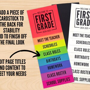 EDITABLE Meet the Teacher Flip Book, Back to School Flip Chart, Open ...