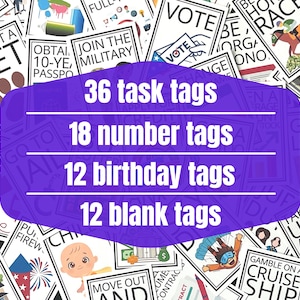 18 Things That You Can Do When You're 18, 18th Birthday Party Gift Tag ...