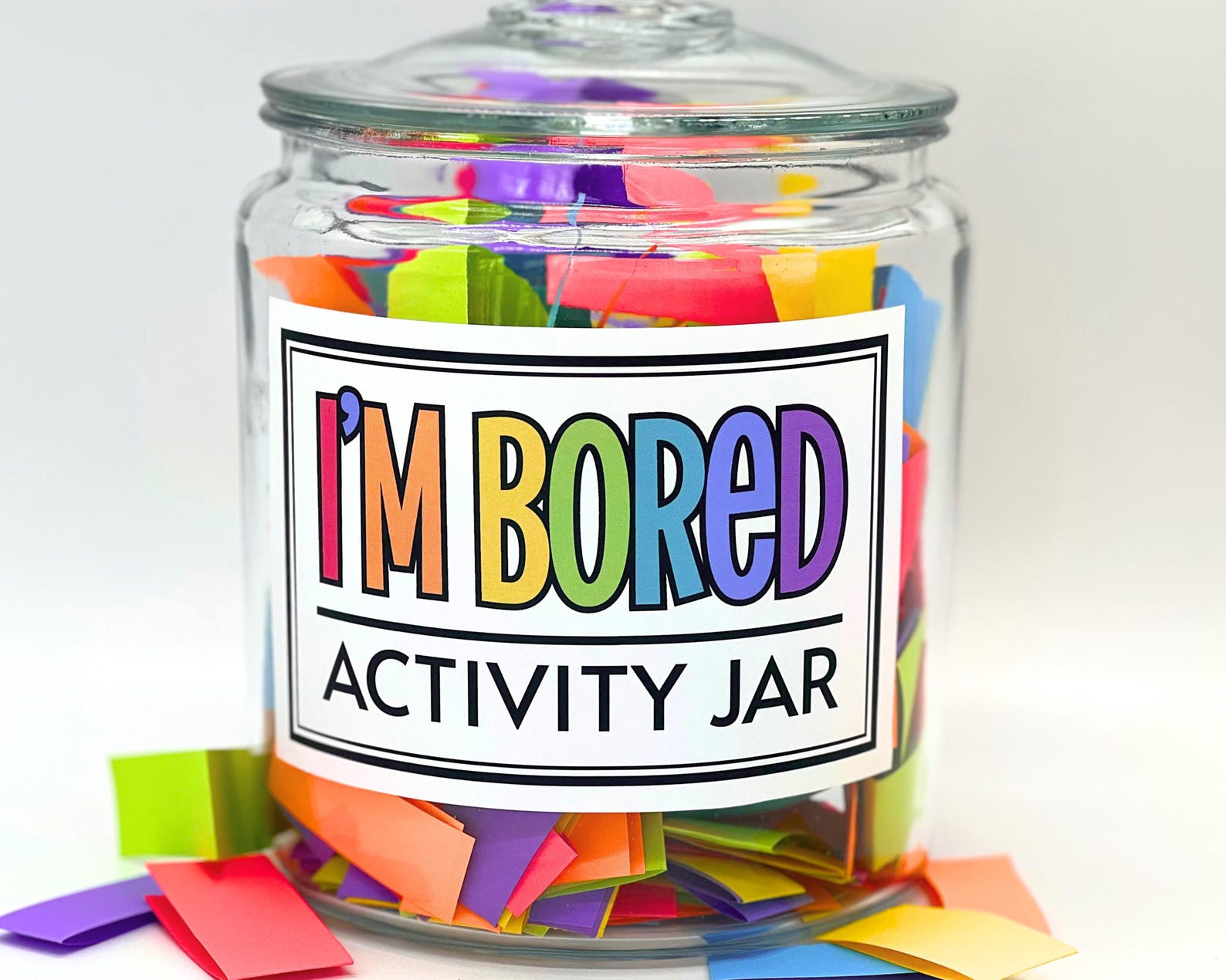 I'm Bored Jar Printable, Kids Boredom Busters for Summer Vacation, I Am ...