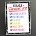 Finals Survival Kit Tags, High School College Student Finals Care ...