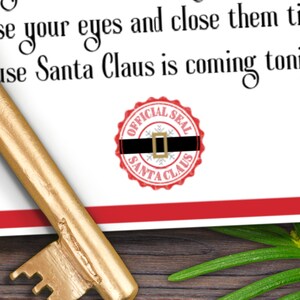 Printable Santa's Magic Key Poem Tag, Santa Key Tag, Party Gift Favor ...
