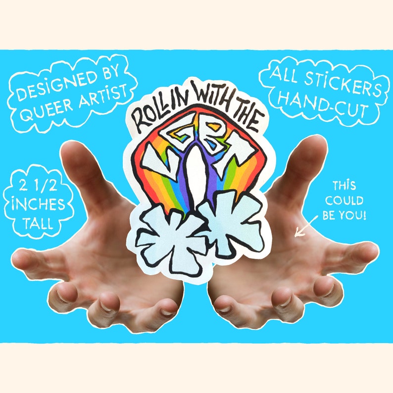 Rollin With Lgbt Sticker - Etsy