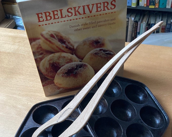Ebelskiver Kit, Two Cast Iron Vintage Pans, Recipe Book W/ Color Photos ...