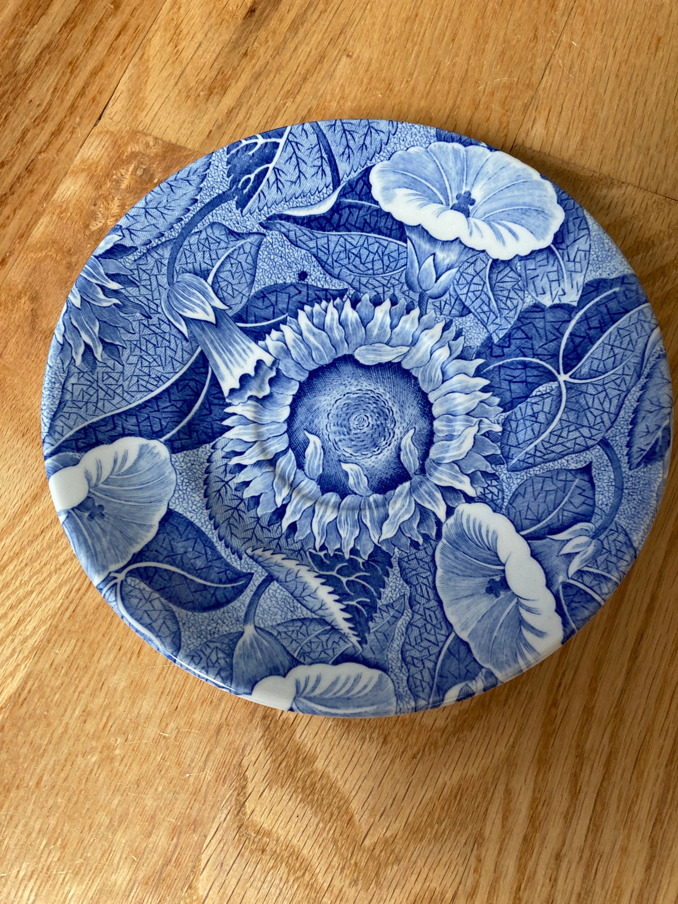 Spode Blue Room Collection, Sunflower,morning Glory Teacup & Saucer Set ...