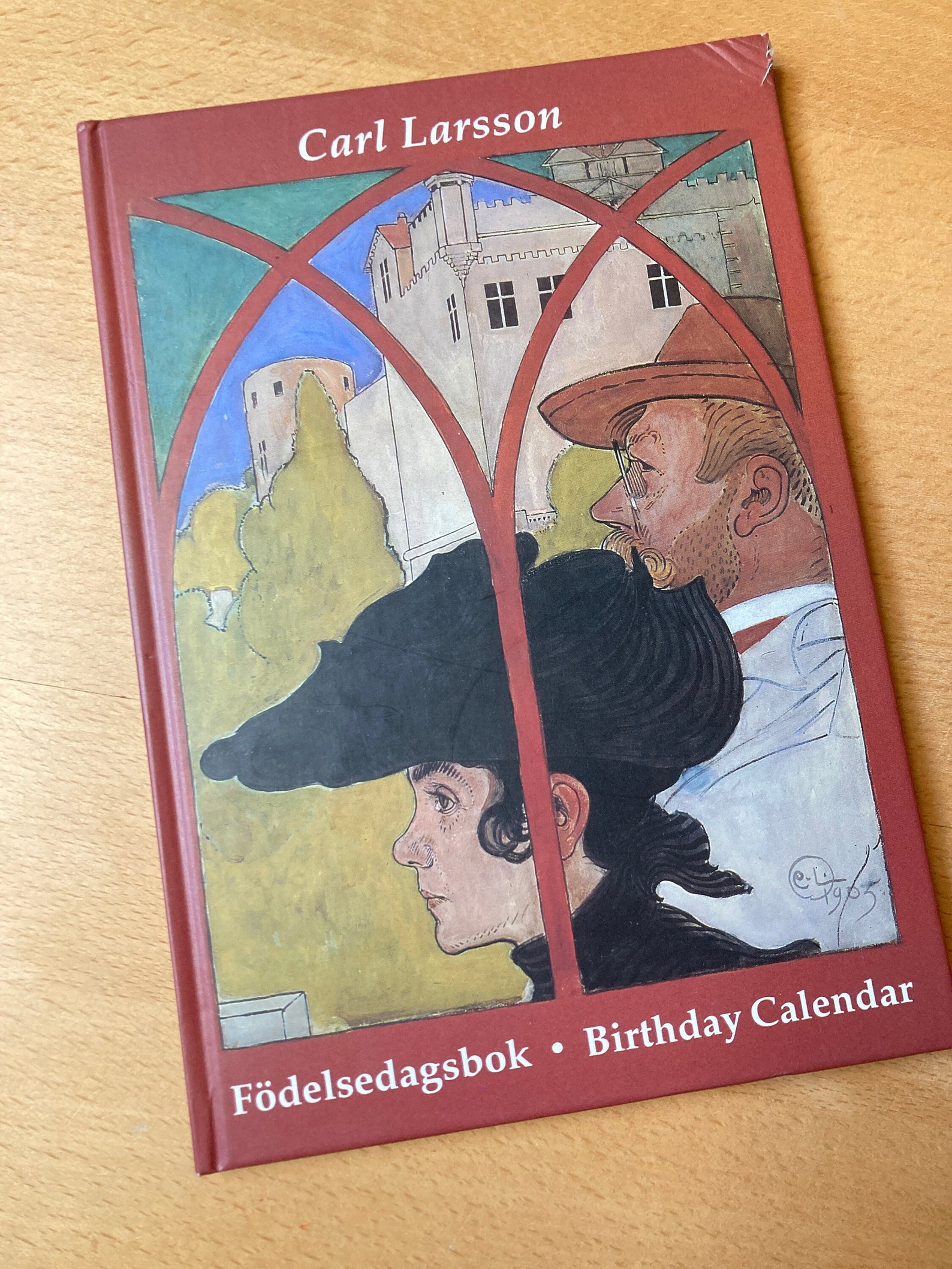 Vintage Carl Larsson Perpetual Calendar, Birthday, Name Day ...