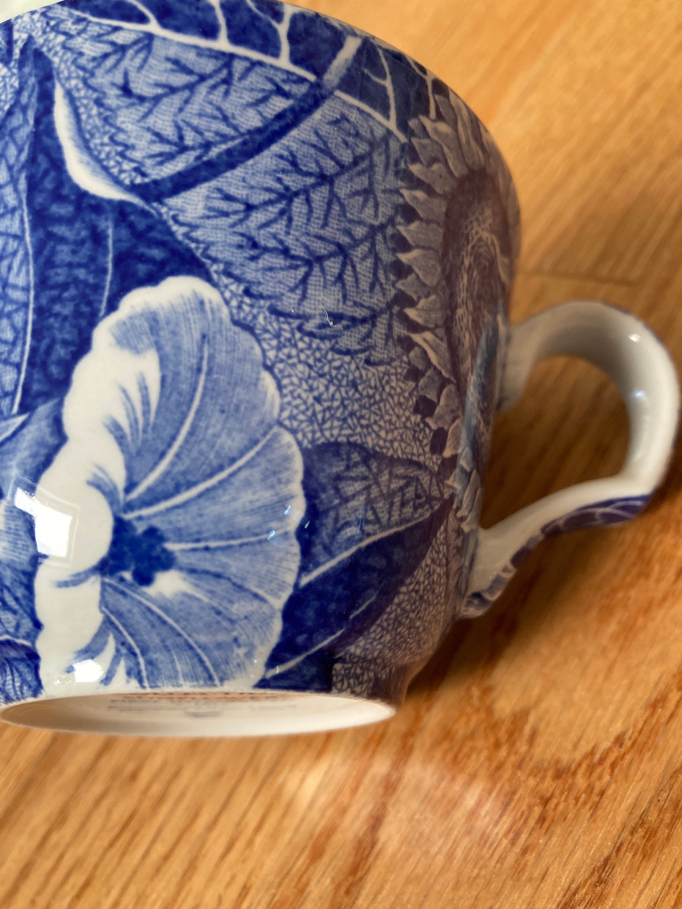 Spode Blue Room Collection, Sunflower,morning Glory Teacup & Saucer Set ...