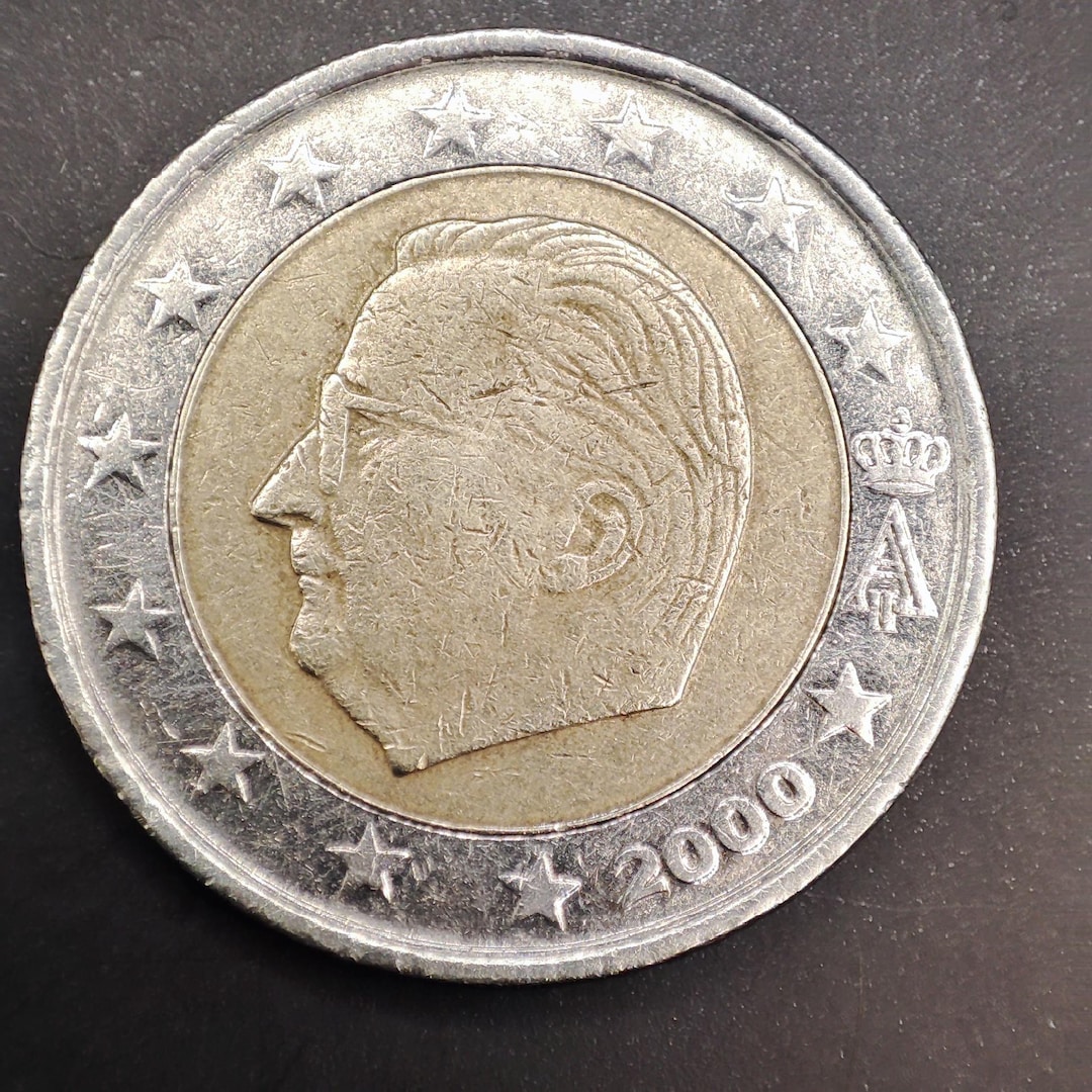 2000, Belgium, 2 Euro Coin, King Albert II - Etsy
