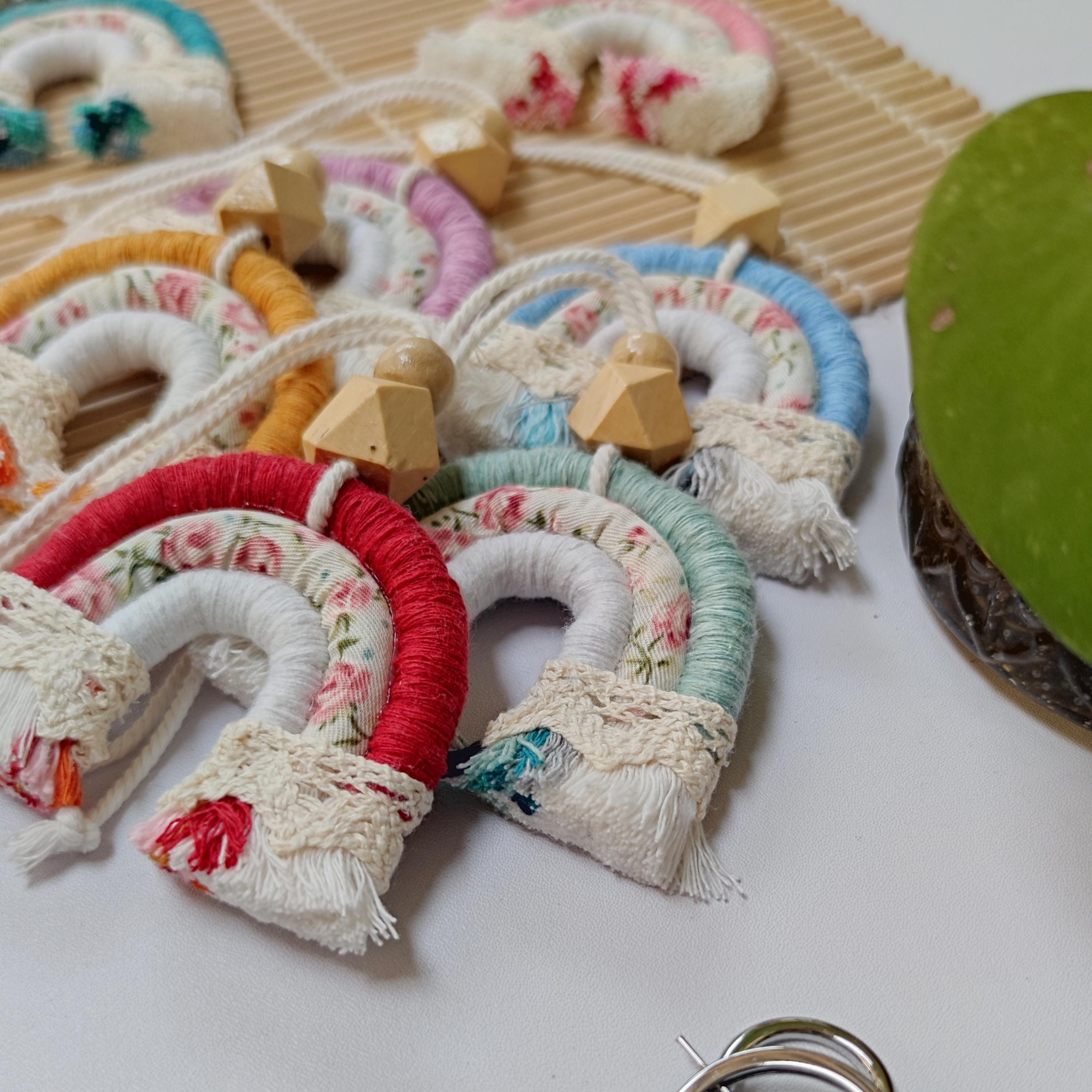 Rainbow Macrame Keychain | Boho Macrame | Birthday Gifts | Baby Shower ...