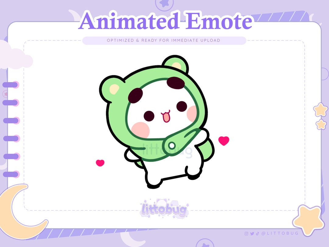 Animated Emote Spinning Bear (green, White) for Twitch, Youtube ...