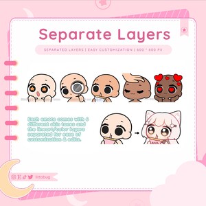Emote Base Pack #1 | DIY | Emote Template for Twitch, Discord, Youtube ...