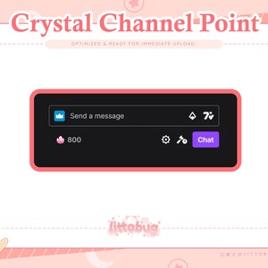Crystal Channel Point Icon for Twitch Gem Emotes Affordable Stream ...