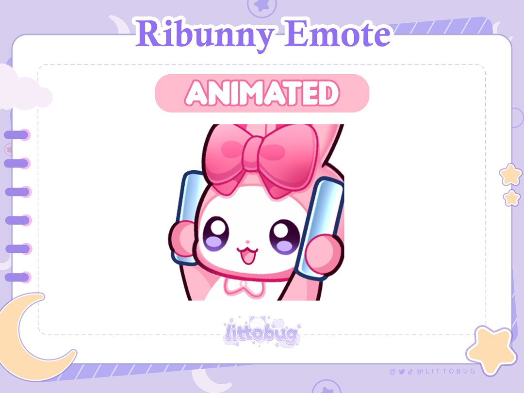 Animated Hype Rave Ribunny Palworld Emote for Twitch, Youtube, Discord ...