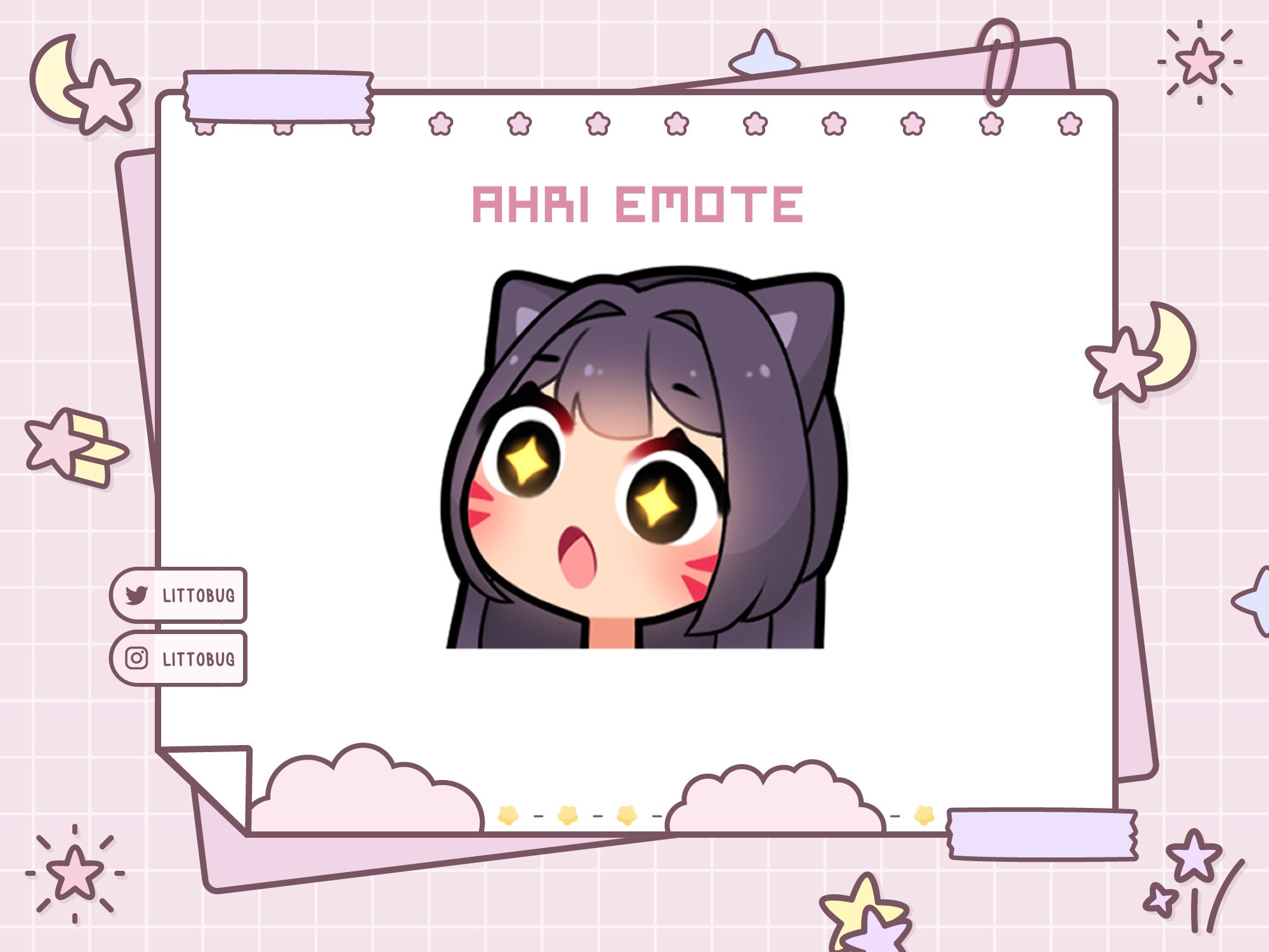 Ahri League of Legends Pog Emote Twitch Emotes Discord - Etsy Canada