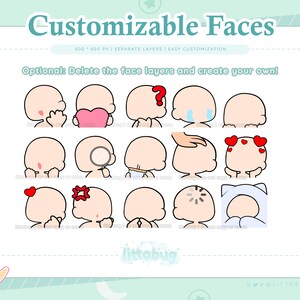 Emote Base Pack #1 | DIY | Emote Template for Twitch, Discord, Youtube ...