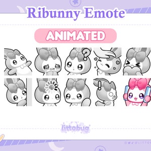 Animated Hype Rave Ribunny Palworld Emote for Twitch, Youtube, Discord ...